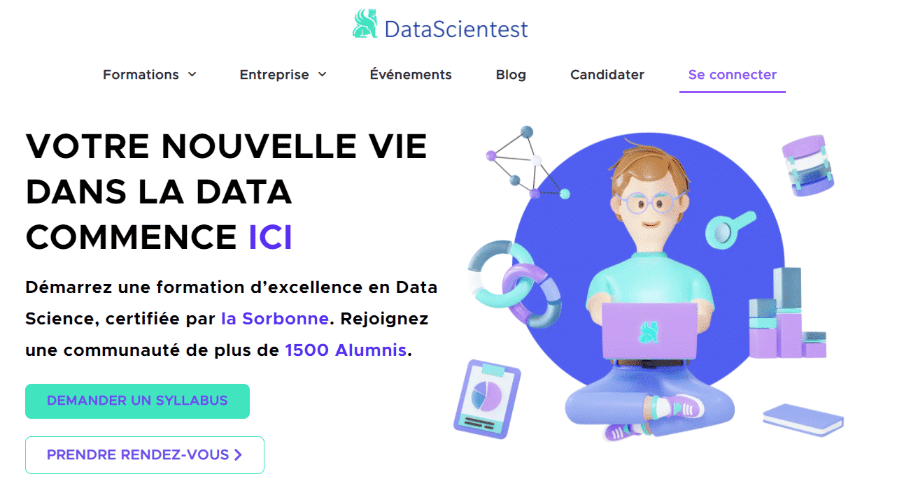 Découvrez DataScientest, leader dans la formation aux métiers du Big Data