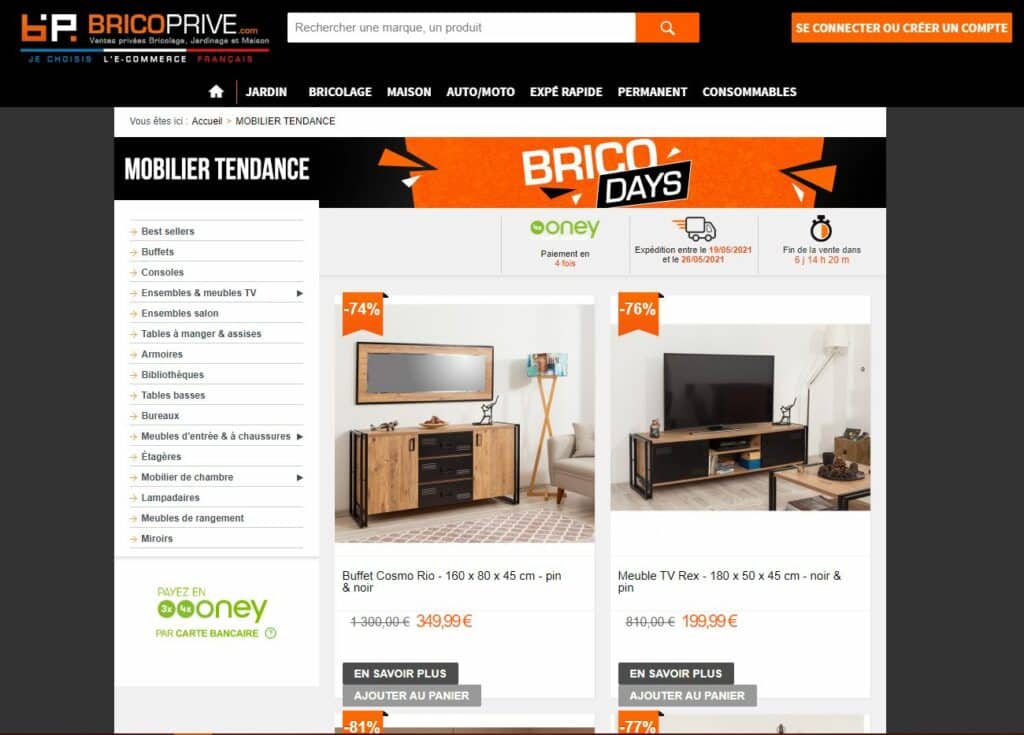 Vente Prive Brico Depot