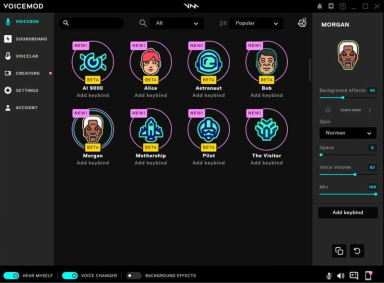 Voicemod transforme votre voix grâce à l’intelligence artificielle