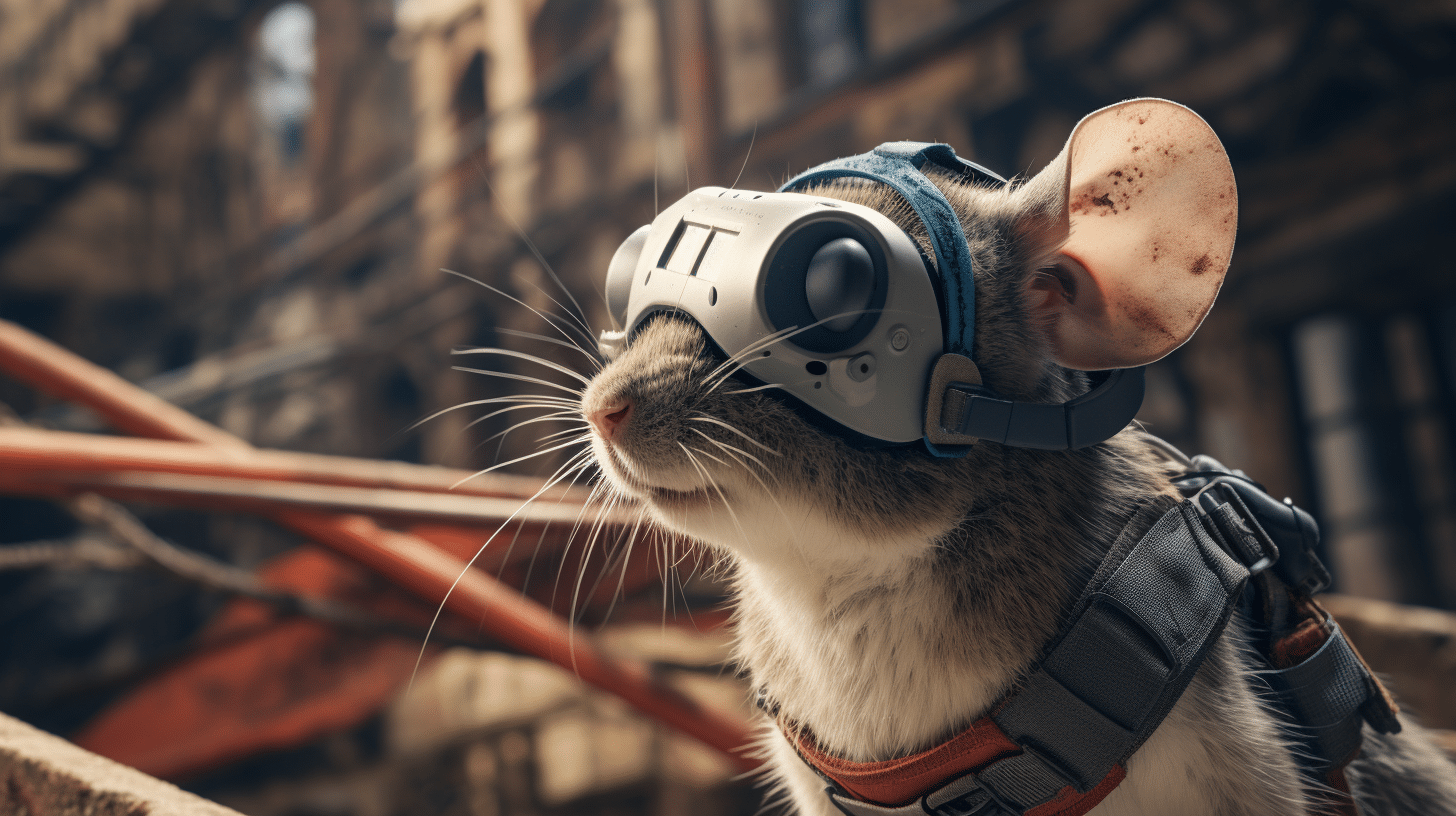 Ils ont créé un casque de VR pour les souris : Voici le résultat
