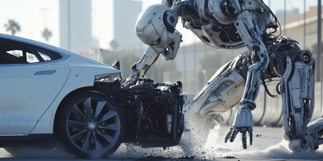 Un employé Tesla attaqué et gravement blessé par un robot suite à un bug