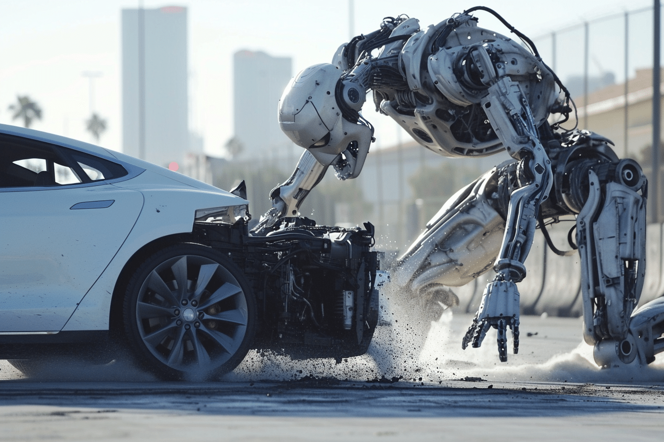 Un employé Tesla attaqué et gravement blessé par un robot suite à un bug