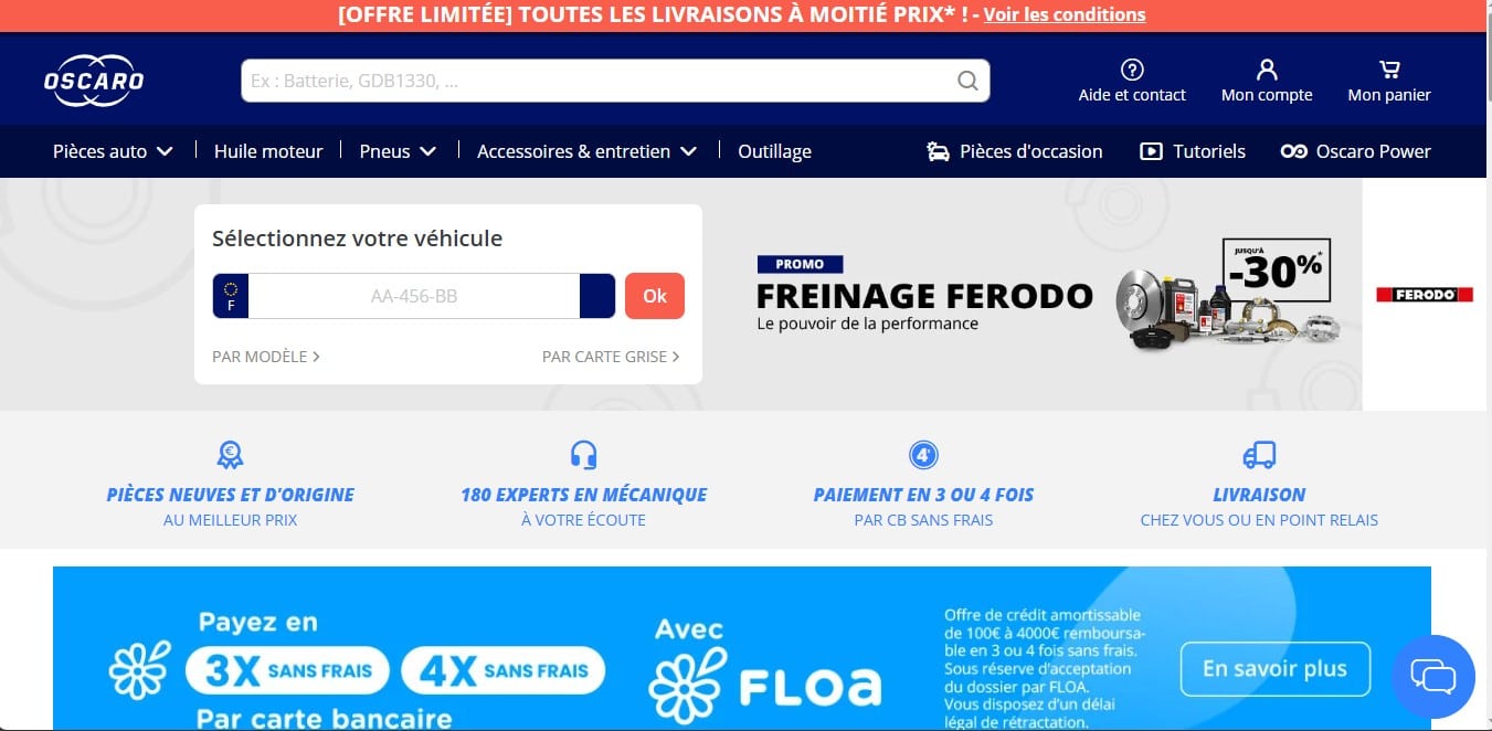 Oscaro, leader des pièces détachées auto en ligne