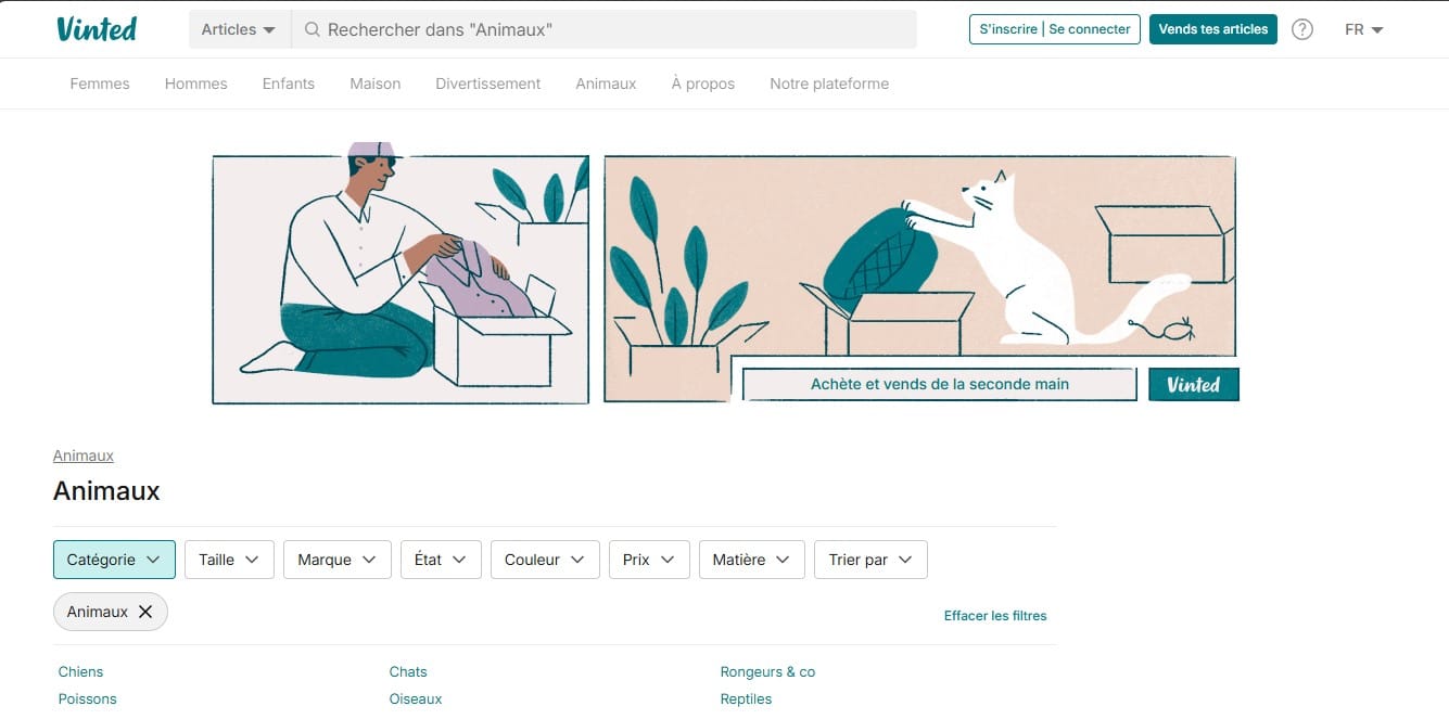 Vinted, la plateforme de la mode d'occasion