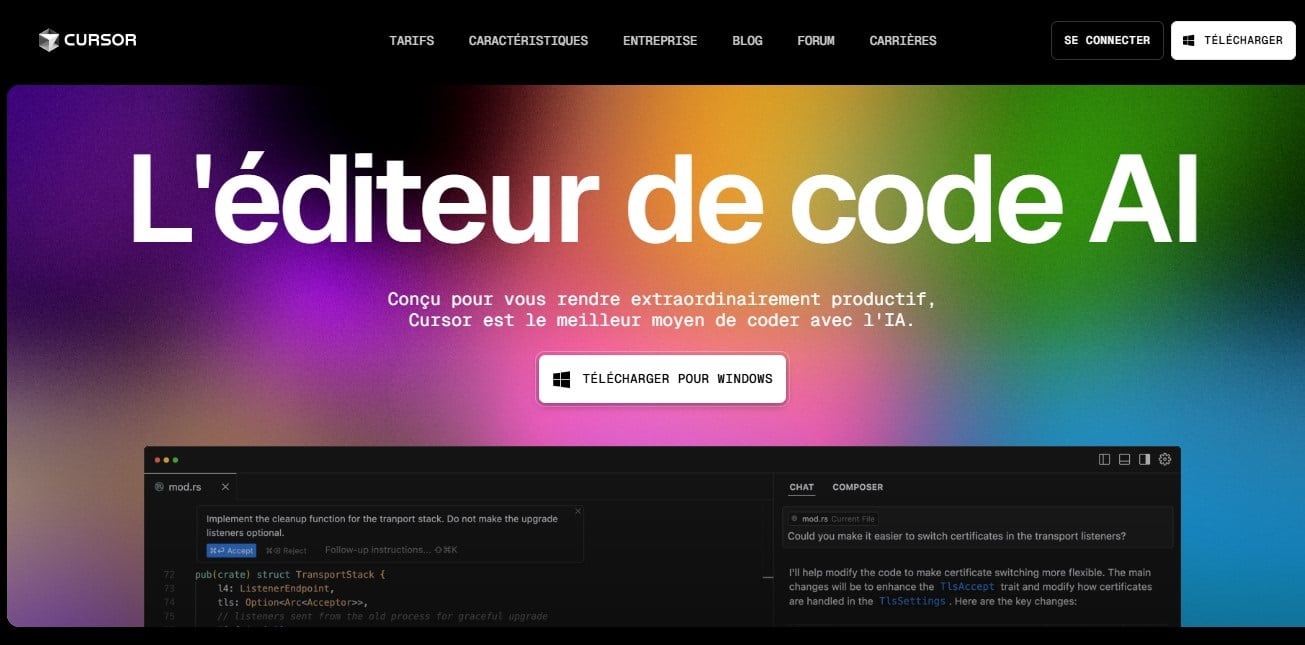 Cursor rend la programmation accessible via un simple prompt