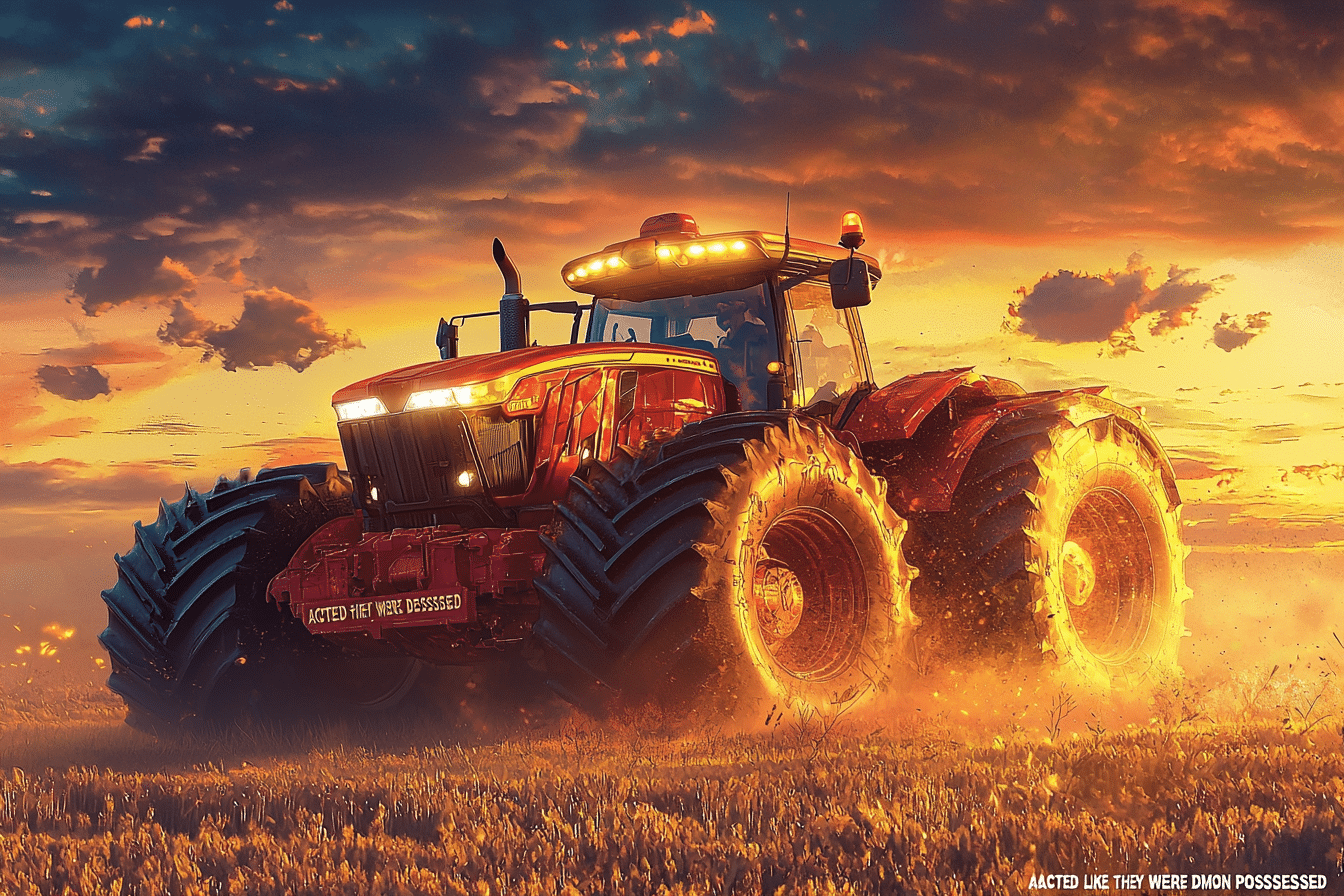 Éruption solaire : le tracteur connecté de ce fermier agit « comme un démon possédé