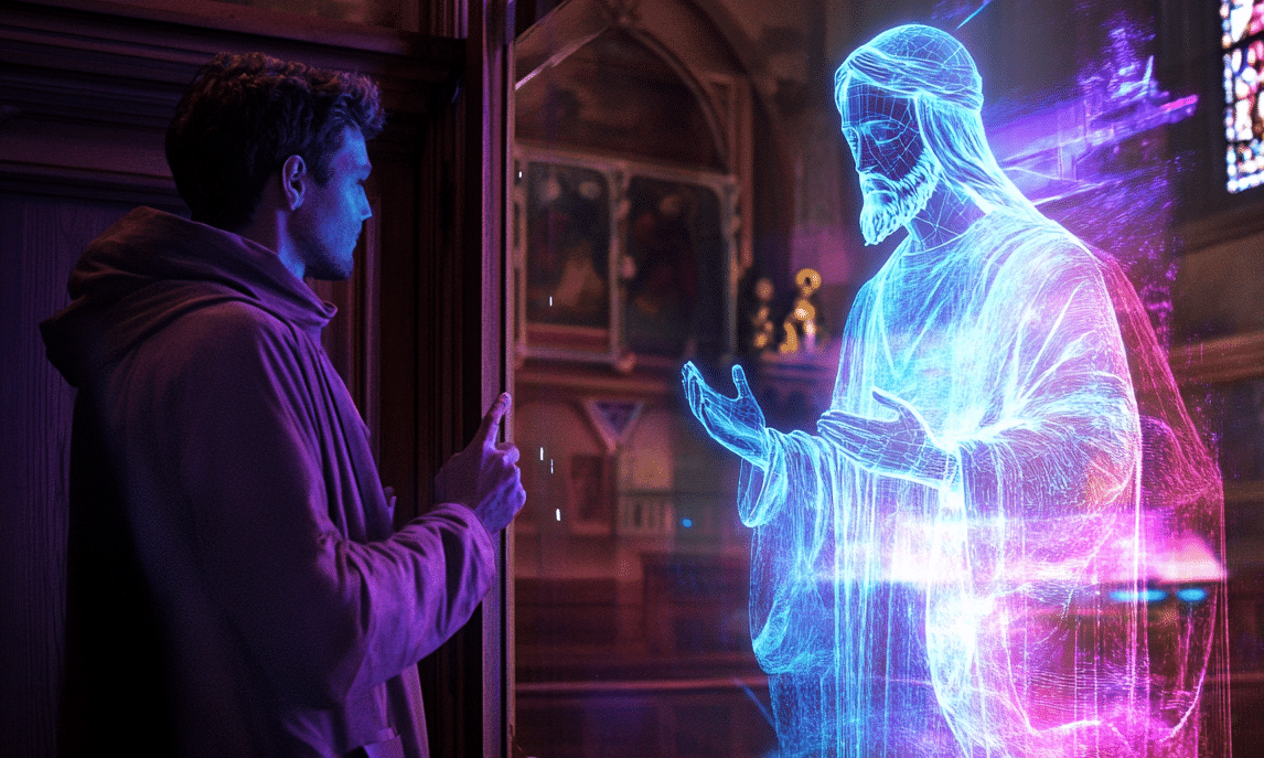 Jésus, chamans, ... Comment l'IA révolutionne la foi et la religion