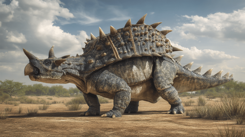 Bizarre : un dinosaure à trois orteils et queue blindée découvert