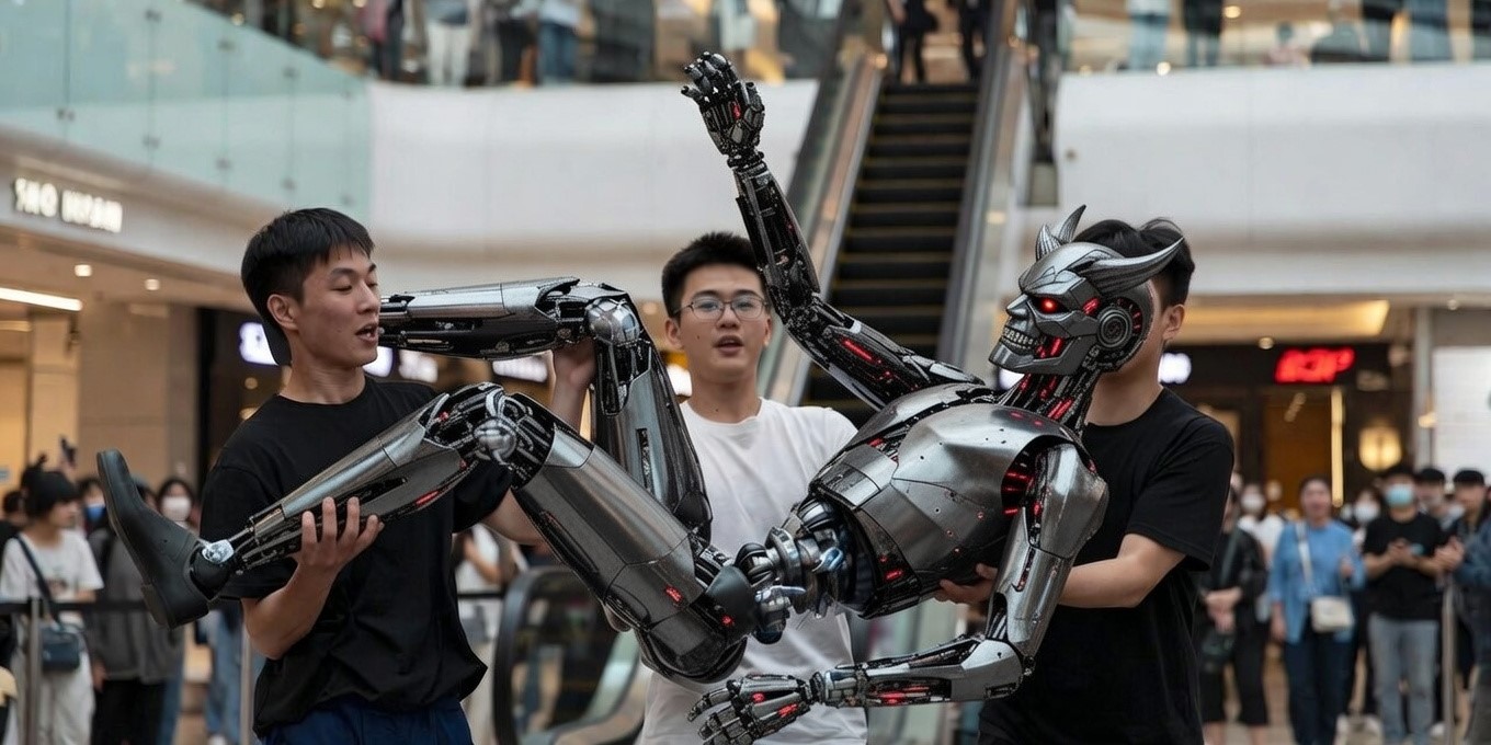 Vidéo : ce robot se transforme en démon et s'effondre en pleine démo