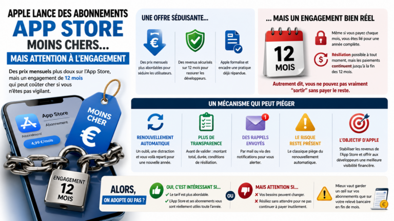 Apple lance des abonnements App Store moins chers… mais attention à l ...