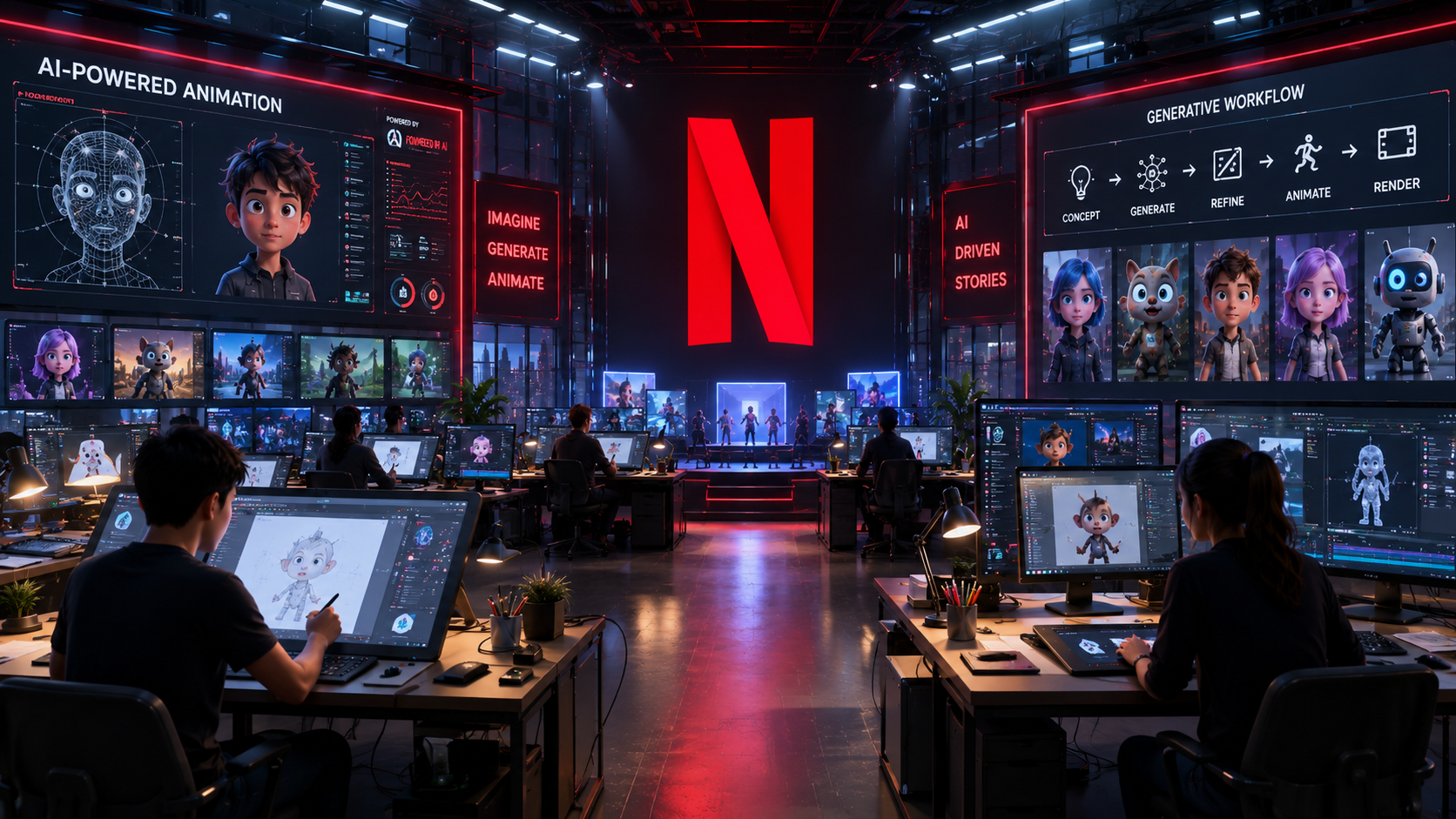Netflix lance son propre studio d'animation... par IA