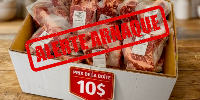 Boîte de viande Aldi à 10$ : faites gaffe à cette arnaque sur Facebook