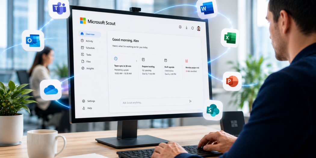 Microsoft présente Scout, son nouvel agent IA pour automatiser le ...