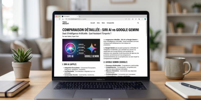 Siri AI vs Google Gemini : qui gagne en 2026