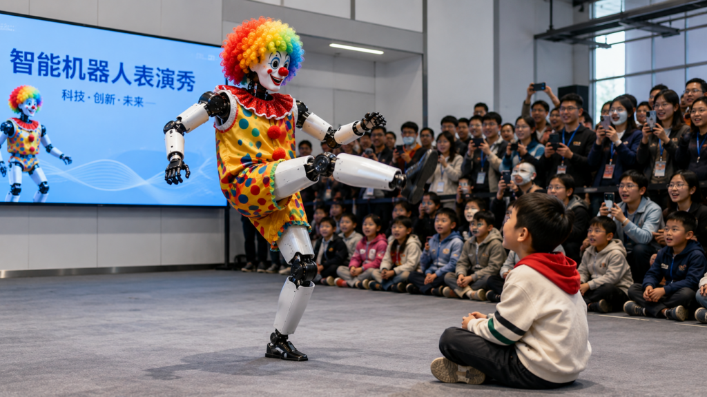 Vidéo : ce robot clown a donné un coup de pied à un enfant en pleine ...